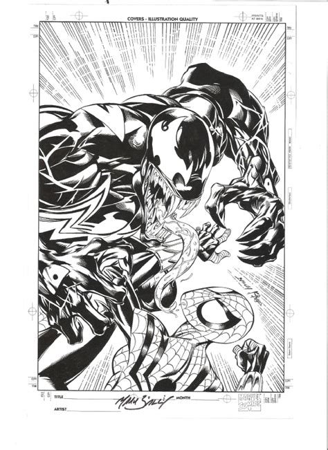 Venom Vs Spider Girl By Mark Bagley In Eric Wilkinsons Venom Covers Comic Art Gallery Room