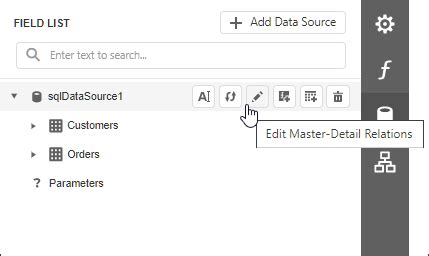 Master Detail Relation Editor DevExpress End User Documentation