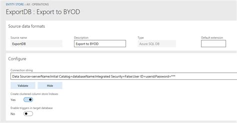 bring your own database byod finance and operations dynamics 365 microsoft learn