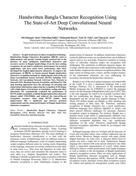pdf handwritten bangla character recognition using the state of art deep convolutional neural