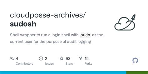 Github Cloudposse Archives Sudosh Shell Wrapper To Run A Login Shell