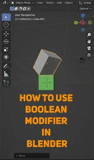 How To Use A Boolean Modifier In Blender