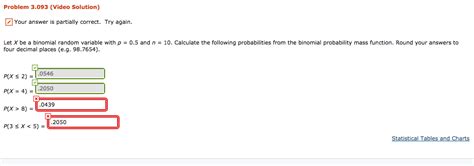 solved let x be a binomial random variable with rho 0 5