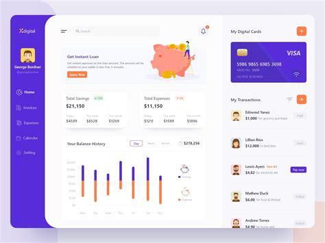 fintech web app ui ux design by ashley technologies on dribbble