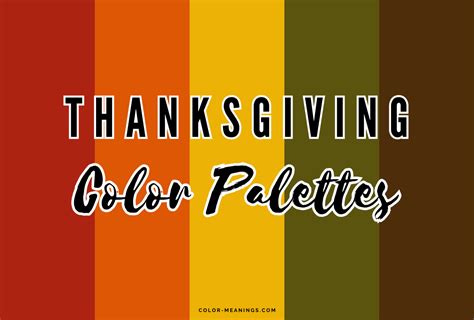 30 Thanksgiving Color Palettes For Rustic Designs Color Meanings