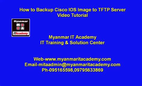 How To Backup Cisco IOS Image Backup To TFTP Server Video Tutorial