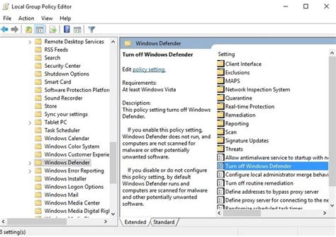 Fix Windows Defender Is Deactivated By Group Policy