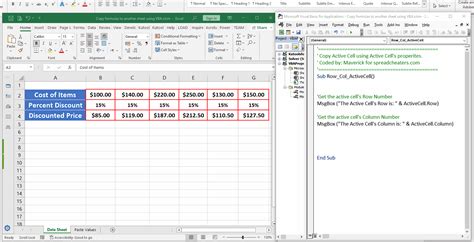 How To Use Vba Activecell Property In Excel Spreadcheaters