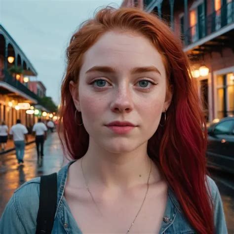 Girl With Blonde Hair And Blue Eyes Wearing A Backp