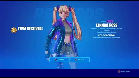 Fortnite Lennox Rose Spectral Skin Gameplay Chapter 3 Season 4 Youtube