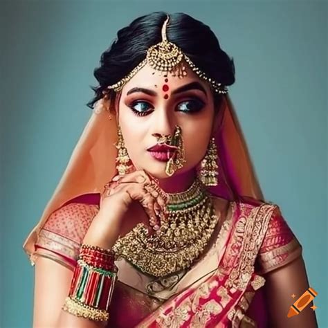 Indian Bride With Short Height Chubby Girl Skinny Girl On Craiyon