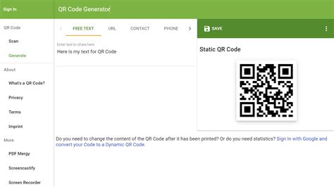 Free Static Qr Code Generator