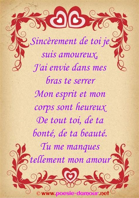 Belles Phrases Pour Dire Tu Me Manques Mon Amour Poèmes And Poésies