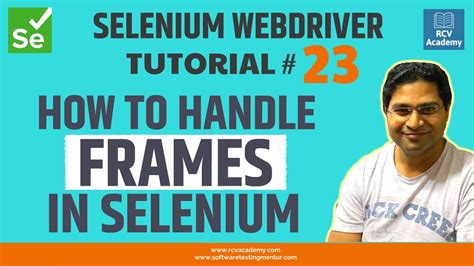 selenium webdriver tutorial 23 how to handle frames in selenium youtube