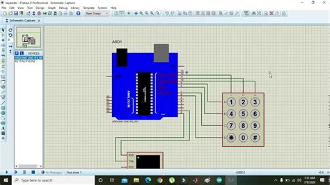 how to interface keypad with arduino in proteus simulation of key pad with arduino in proteus