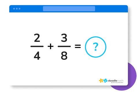 adding and subtracting fractions doodlelearning