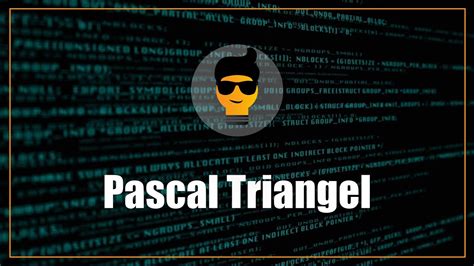 how to solve pascal triangle javascript solution youtube