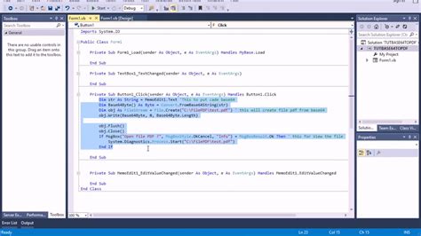 base64 to pdf vb youtube