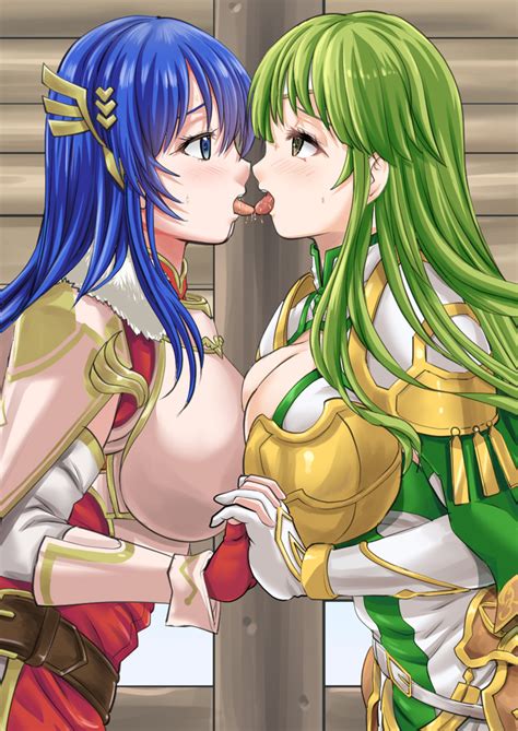 Rule 34 2girls Alternate Costume Alternate Version Available Armor Blue Eyes Blue Hair Breasts