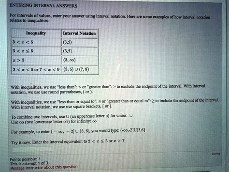 solved entering interval answers for intervals of values enter your angwer using interval