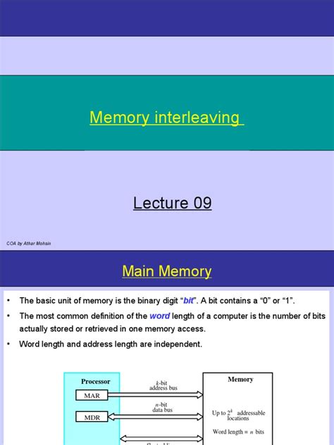 computer organization and articture no 9 from apcoms pdf computer memory random access memory