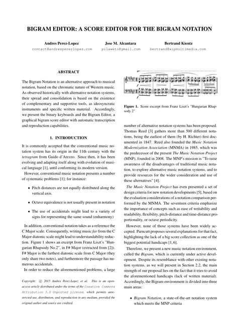pdf bigram editor a score editor for the bigram notation