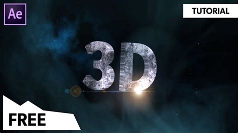 EPIC 3D Text Reveal Animation In After Effects NO PLUGINS After