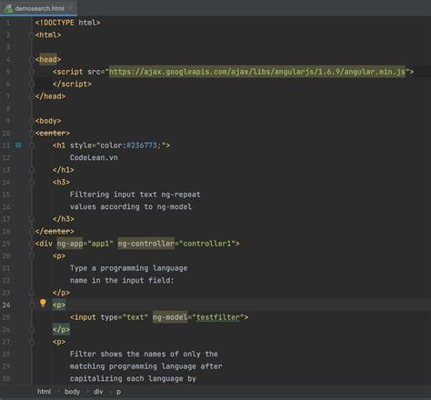 [angularjs 05] ví dụ về tÌm kiẾm dữ liệu với ng repeat và ng filter trong angularjs