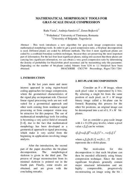 pdf mathematical morphology tools for gray scale image compression radu vasiu