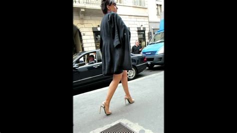 ⁣street Candid Super Sexy Italian Milf In Stiletto Slingbacks By Choolover