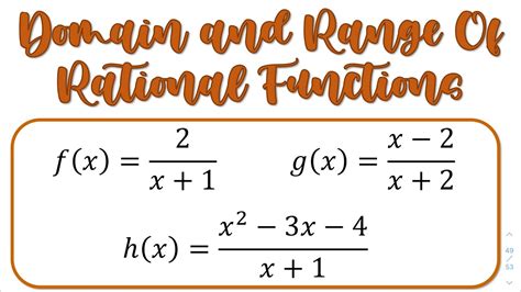 domain and range of rational functions general mathematics grade 11 youtube