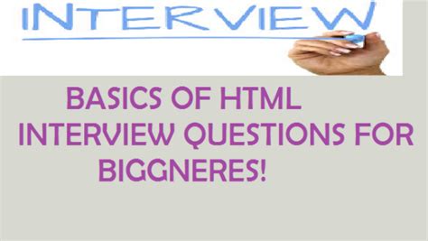 Html Interview Questions Top 50 Basic Top Questions