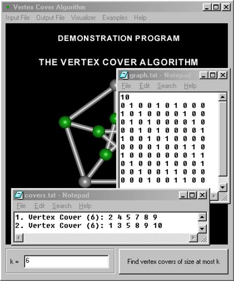 the vertex cover algorithm main