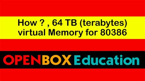 80386 microprocessor virtual memory 64 tb terabytes how youtube