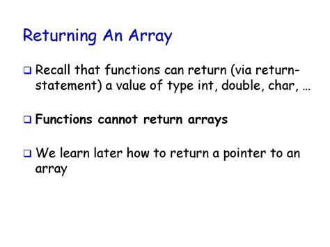 review of everything arrays ppt download