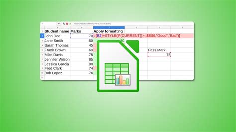 Conditional Formatting Using Cell Formula In LibreOffice Calc