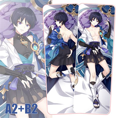 Genshin Impact Wanderer Dakimakura Anime Hugging Body Pillow Etsy Uk