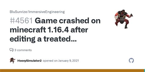 Game Crashed On Minecraft 1 16 4 After Editing A Treated Wooden Pole