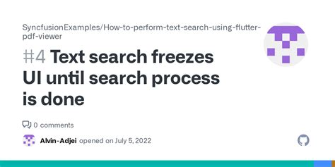 text search freezes ui until search process is done · issue 4 · syncfusionexamples how to