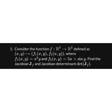 solved consider the function f r2→r2 ﻿defined as