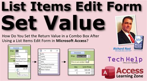 List Items Edit Form Set Value In Microsoft Access Computer Learning Zone