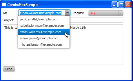 Using Javafx Ui Controls Combo Box Javafx Tutorials And Documentation