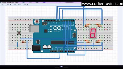 hướng dẫn điều khiển led 7 đoạn bằng arduino phần 1 điều khiển 1 led 7 đoạn dientuvina