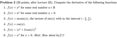 solved problem 2 20 points after lecture 22 compute the