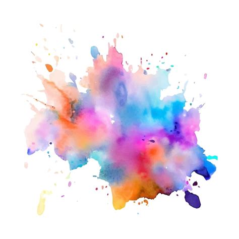 Premium Vector Abstract Ink Splash Background Colorful Paint Splatter