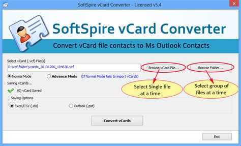 VCard Converter Batch Tool To Import VCard To Outlook Excel CSV