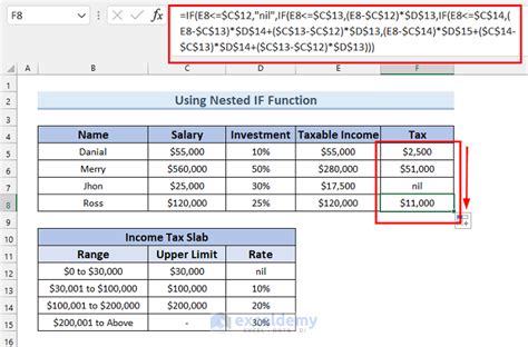 How To Calculate Income Tax On Salary With Example In Excel
