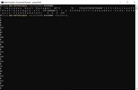 Working With UEFI Variables From PowerShell Out Of Office Hours