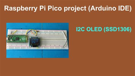 Raspberry Pi Pico I2c Oled Demo Arduino Ide Youtube