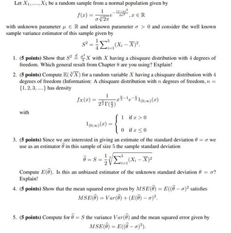 solved s2 let x1 x be a random sample from a normal